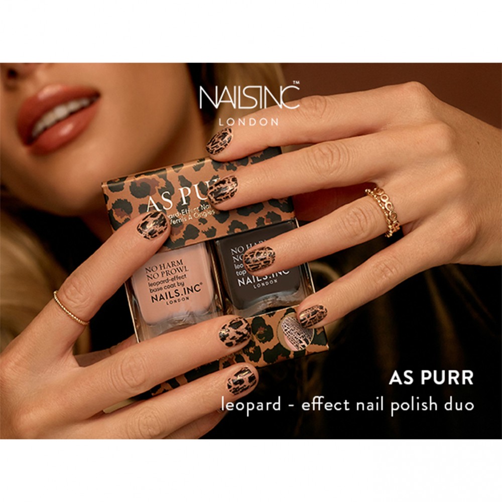 ネイルズ インク NAILS INC AS PURR leopard-effect nail polish duo | タカシマヤ ゲートタワーモール